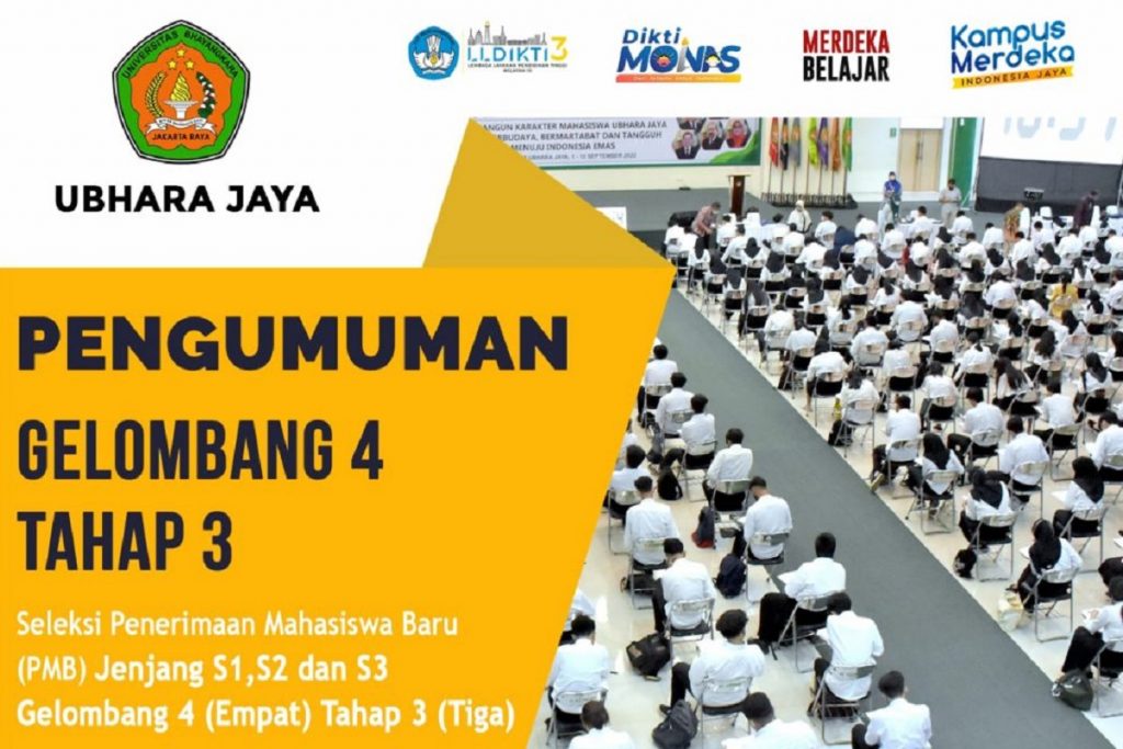 Pengumuman Kelulusan Seleksi Penerimaan Mahasiswa Baru Jenjang S1, S2 dan S3 Gelombang IV (Empat ...