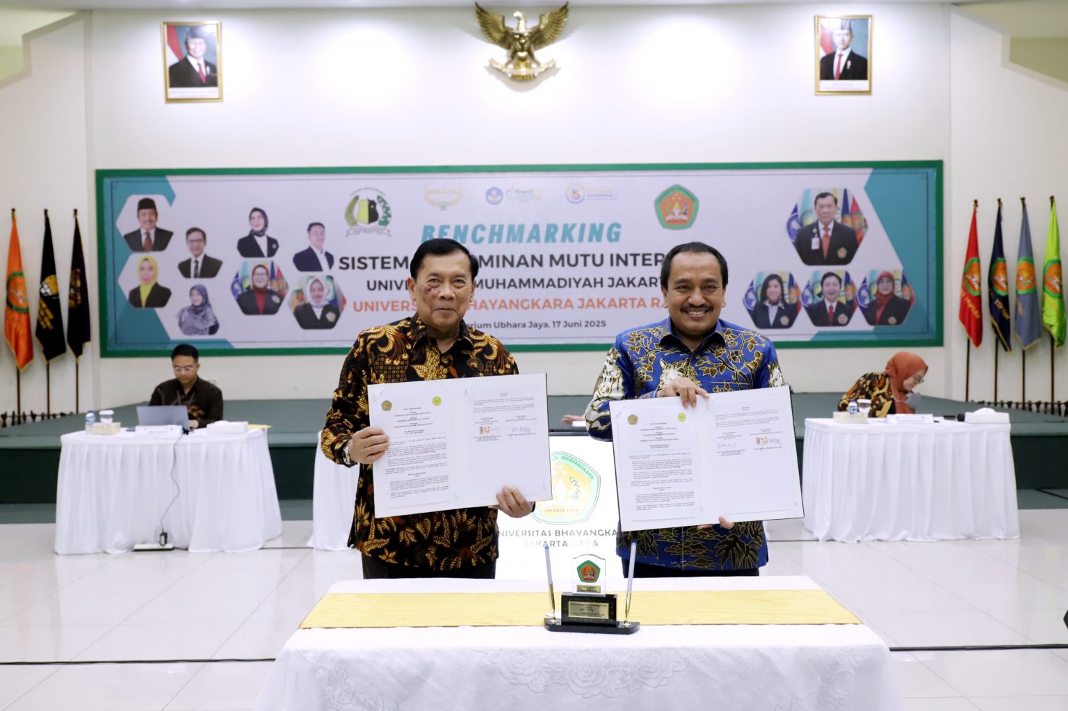 Kegiatan Benchmarking Sistem Penjaminan Mutu Internal dan Penandatanganan Nota Kesepahaman UMJ ...